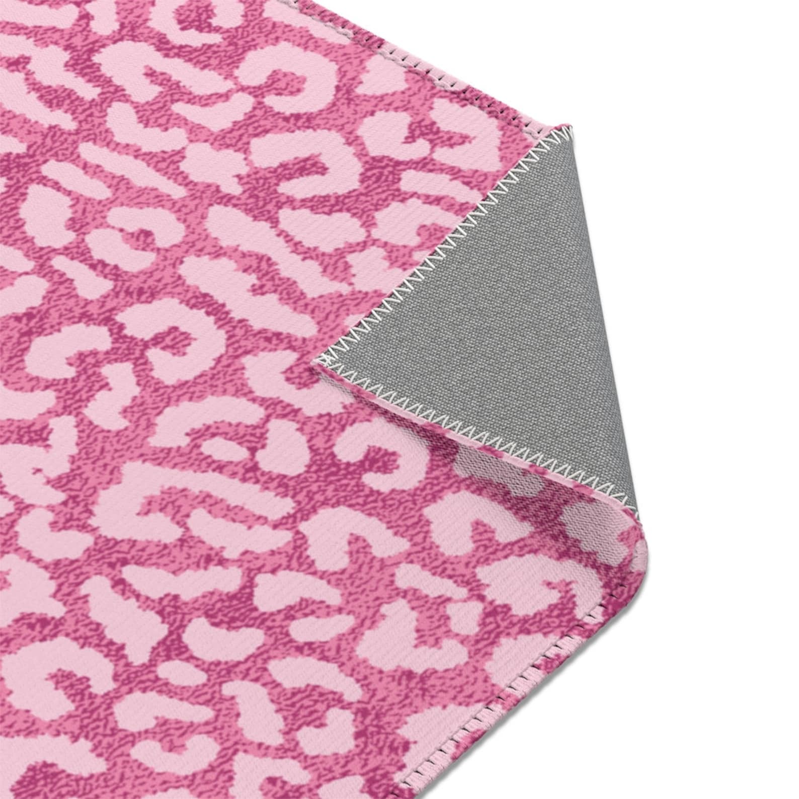 Pink Leopard Print Rug Preppy Room Decor Preppy Cheetah Rug Etsy