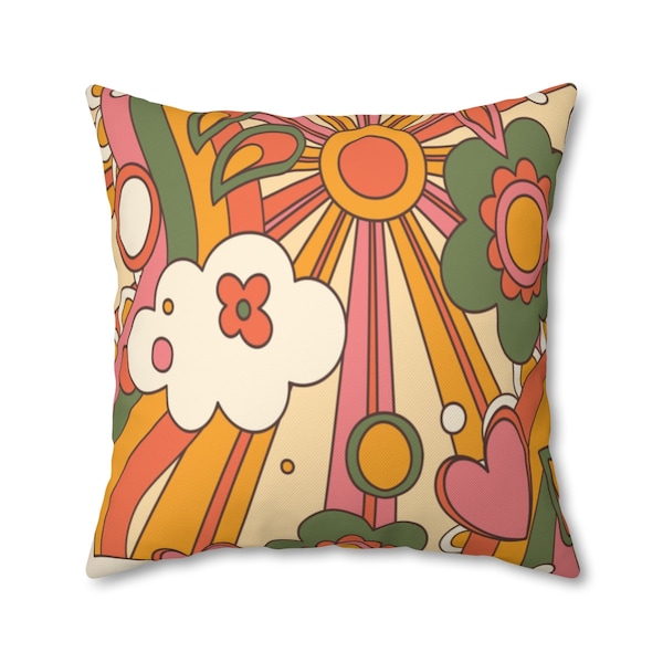Retro Pillow - Etsy