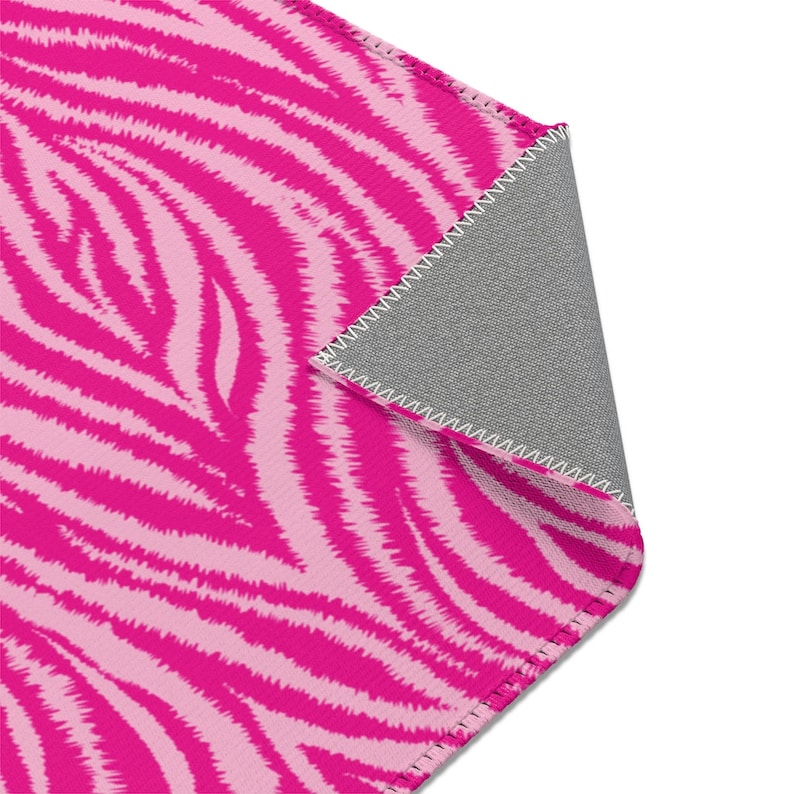 Pink Zebra Stripes Rug Preppy Room Decor Zebra Room Decor - Etsy