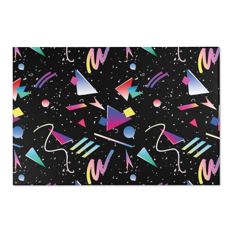 80S Arcade Carpet Memphis Arcade Area Rug Boys Game Room - Etsy