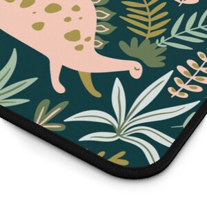 Green Dinosaur Desk Mat: Kidcore Cottagecore Deskpad - Etsy