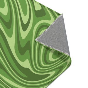 Sage Green Groovy Rug, Retro Rug, Psychedelic 70s Rug, Funky Rug, Wavy ...