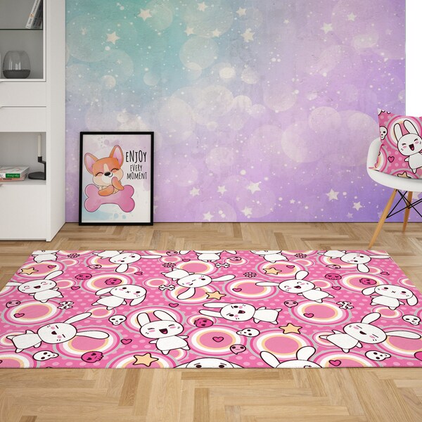 Bunny Rug - Etsy