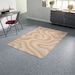 Neutral Beige Wavy Rug, Retro 70s Rug, Groovy Rug, Wavy Rug, Area Rug ...