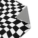 Black and White Swirl Checkered Rug, Checkerboard Rug, Groovy Funky 70s ...