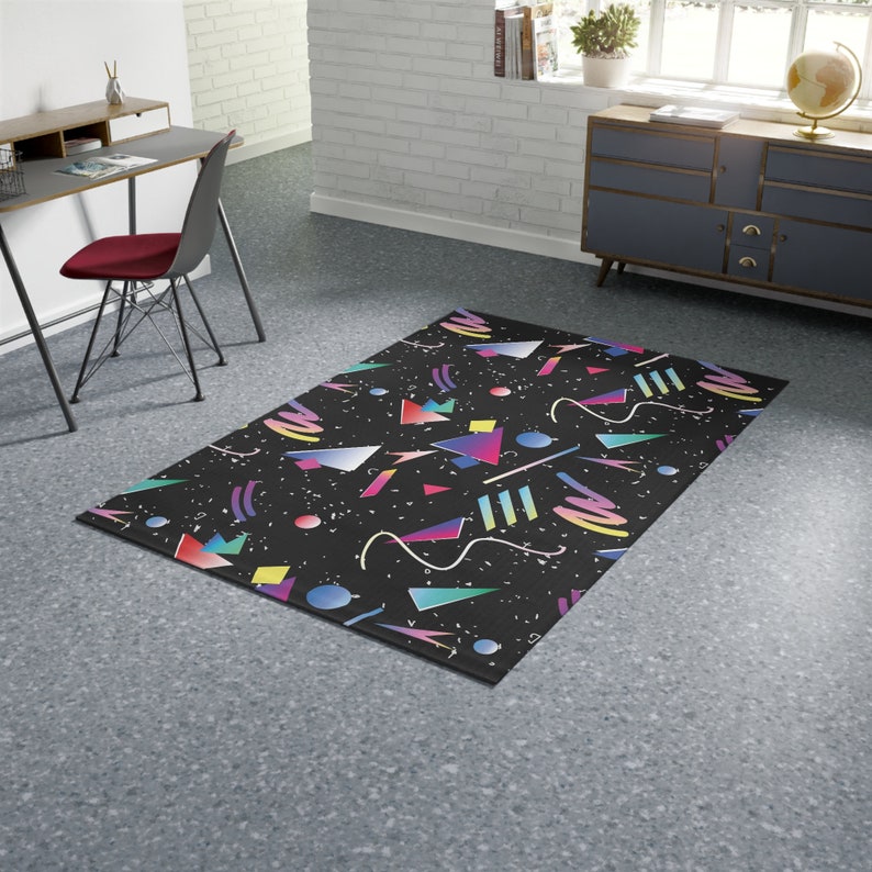 80S Arcade Carpet Memphis Arcade Area Rug Boys Game Room - Etsy
