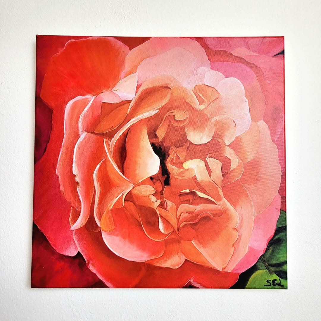 Photo Art Print Rose Augusta Louise Rose Print on Canvas Romantic ...
