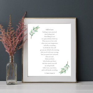 Father Pedro Arrupe "fall in Love" Catholic Quote | Ignatian ...