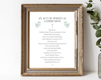 Act of Contrition Prayer Art Print Poster Catholic - Etsy