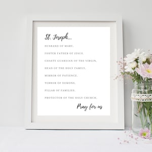 Saint Joseph Catholic Prayer | Litany of Saint Joseph | Year of Saint ...