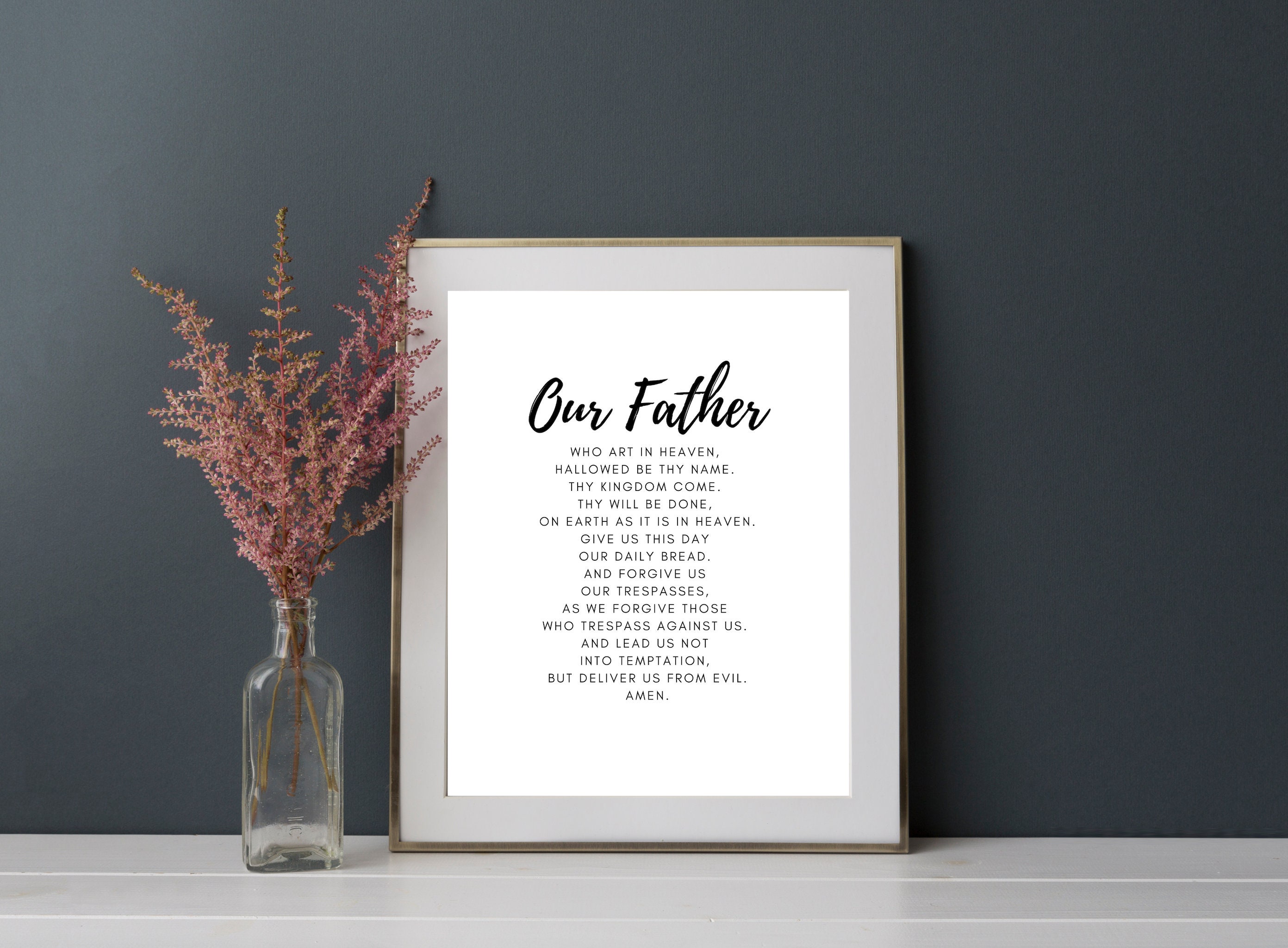 Catholic Our Father Prayer Instant DIGITAL Download | Etsy