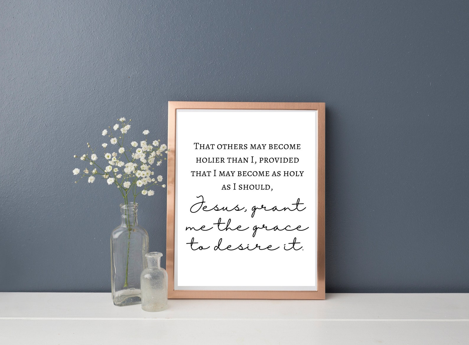 Litany of Humility Catholic Prayer | INSTANT Digital Download Wall Art ...