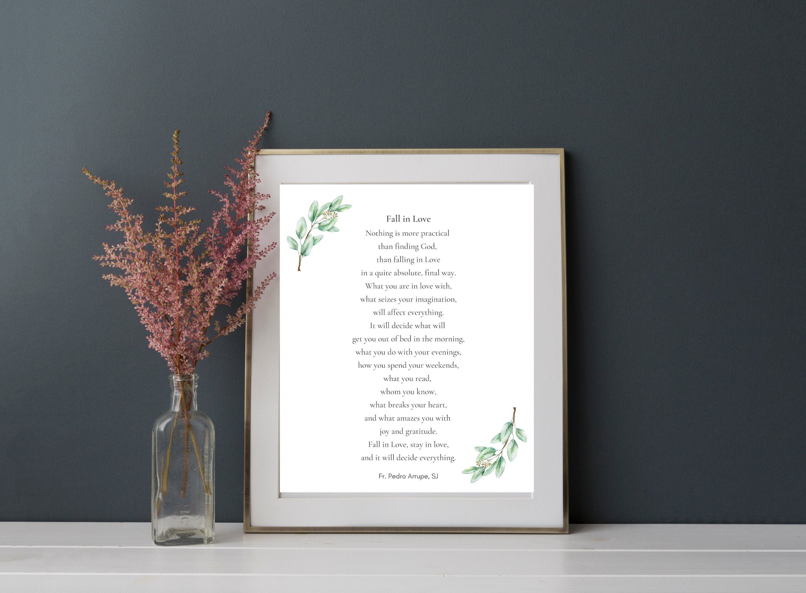 Father Pedro Arrupe "fall in Love" Catholic Quote | Ignatian ...