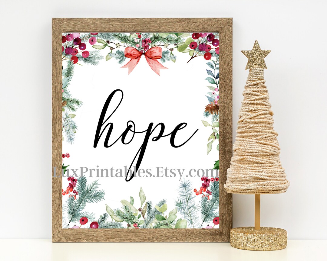 Hope | First Sunday of Advent 8x10 | Instant DIGITAL Download Wall Art ...