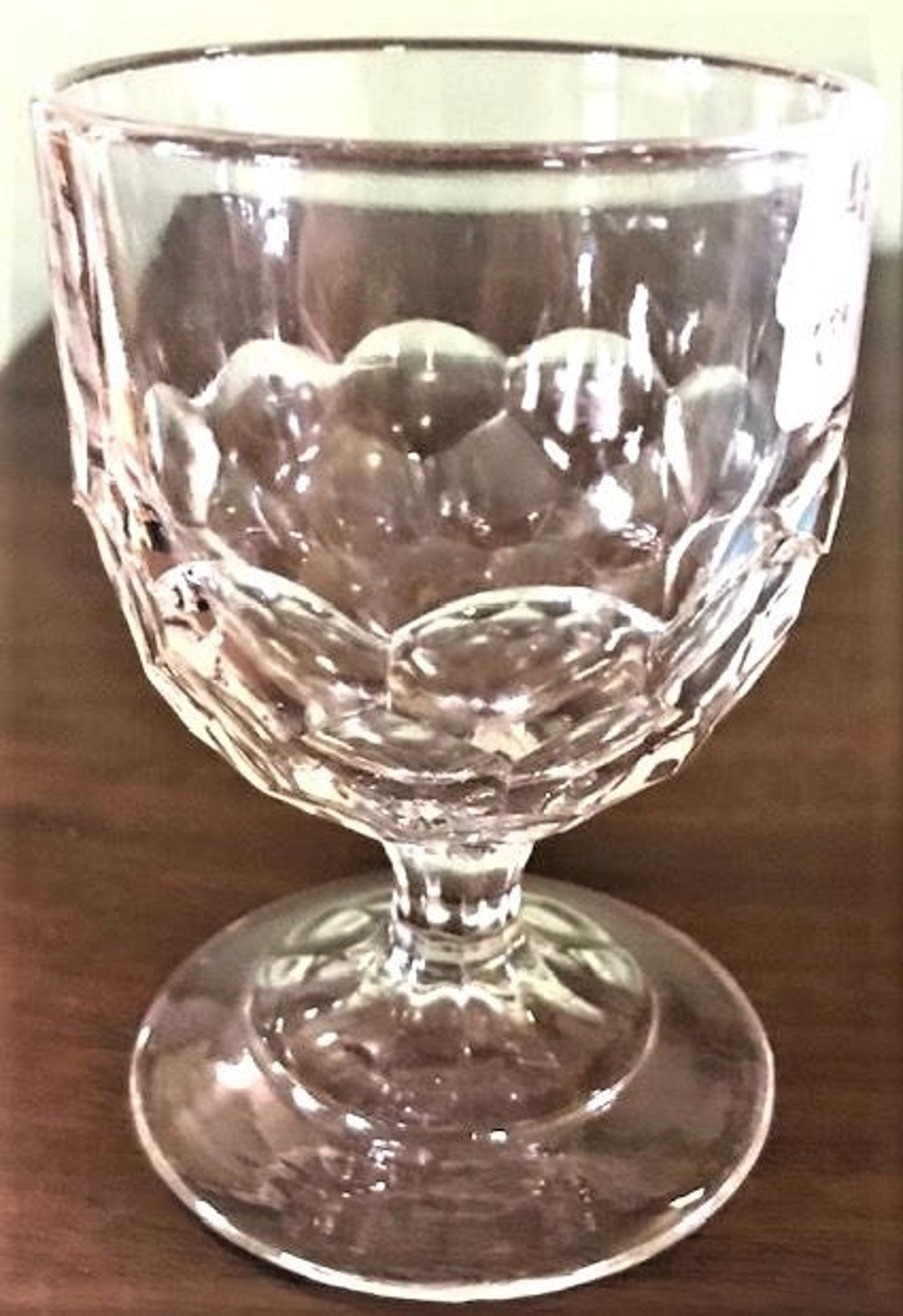 EAPG Flint Glass Honeycomb Pattern Footed Wine - Etsy