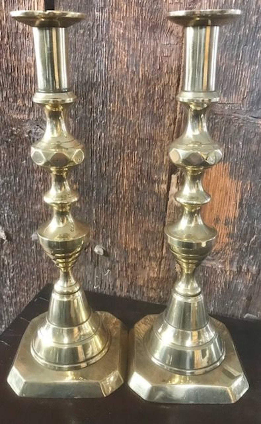 Pair Late 19th Century Inverted Beehive Candlesticks - Etsy