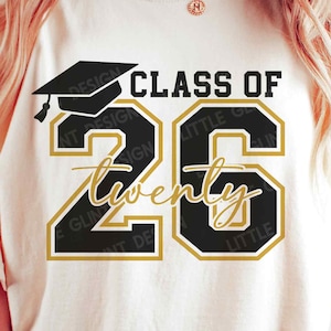 Class of Twenty 26 SVG, Graduation SVG, Senior 2026 Png, Graduate ...