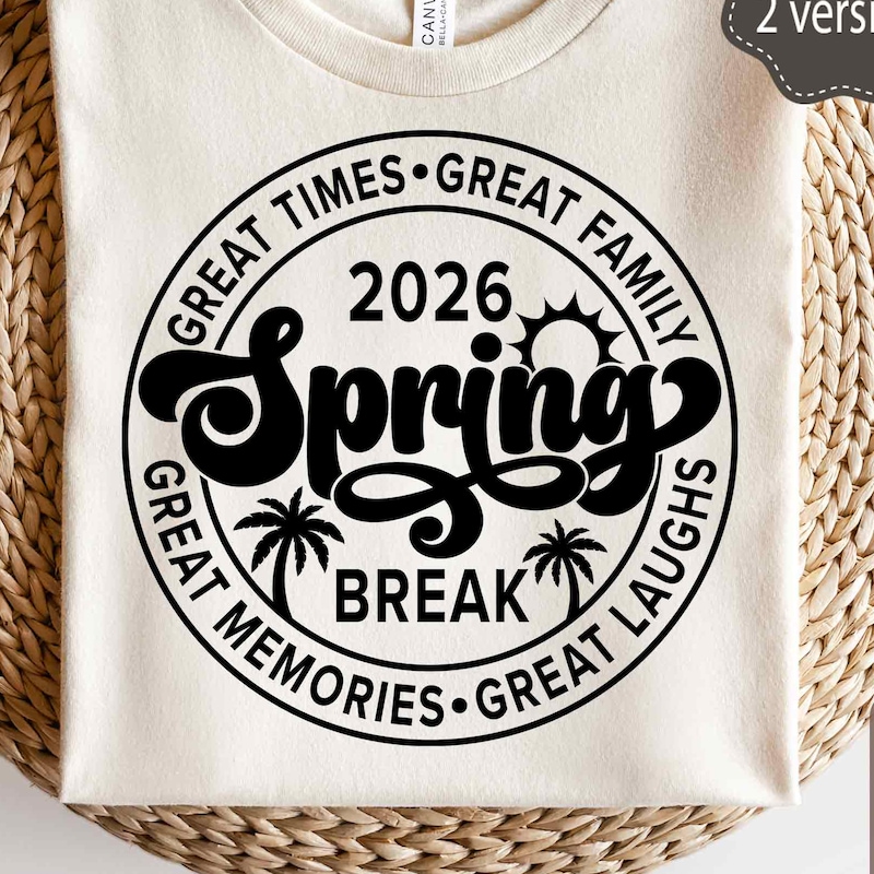 Spring Break 2026 Svg - Etsy