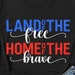 Land of the Free Home of the Brave SVG, 4th of July Svg, American Quote ...