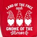 Land of the Free and Gnome of the Brave, 4th of July Gnome SVG ...
