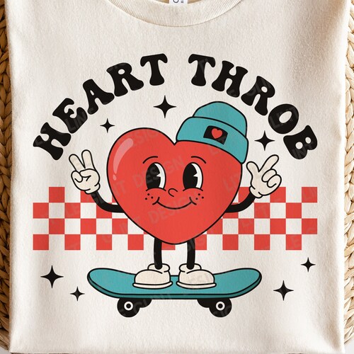 Heart Throb SVG Kids Valentine SVG Love Svg Funny - Etsy