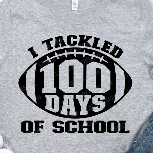 100 Days of School Svg Bundle Football School Gifts for - Etsy