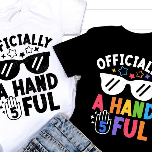 Officially a Handful Svg Fifth Birthday Svg 5th Birthday - Etsy Officially a Handful Svg Fifth Birthday Svg 5th Birthday - Etsy