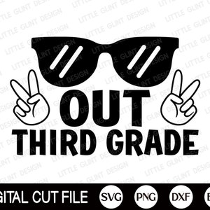 Peace Out 3rd Grade SVG, Last Day of School Svg, Third Grade Svg, Boys ...