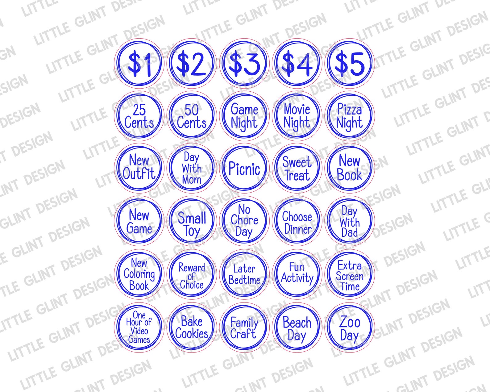 30 Redeemable Easter Token SVG, Easter Laser Files, Easter Coin SVG ...