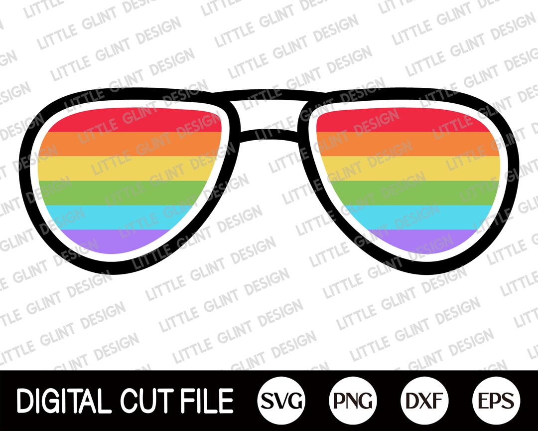 Gay Pride Svg, Rainbow Sunglasses Svg, Pride Png, LGBTQ Svg, Lesbian ...