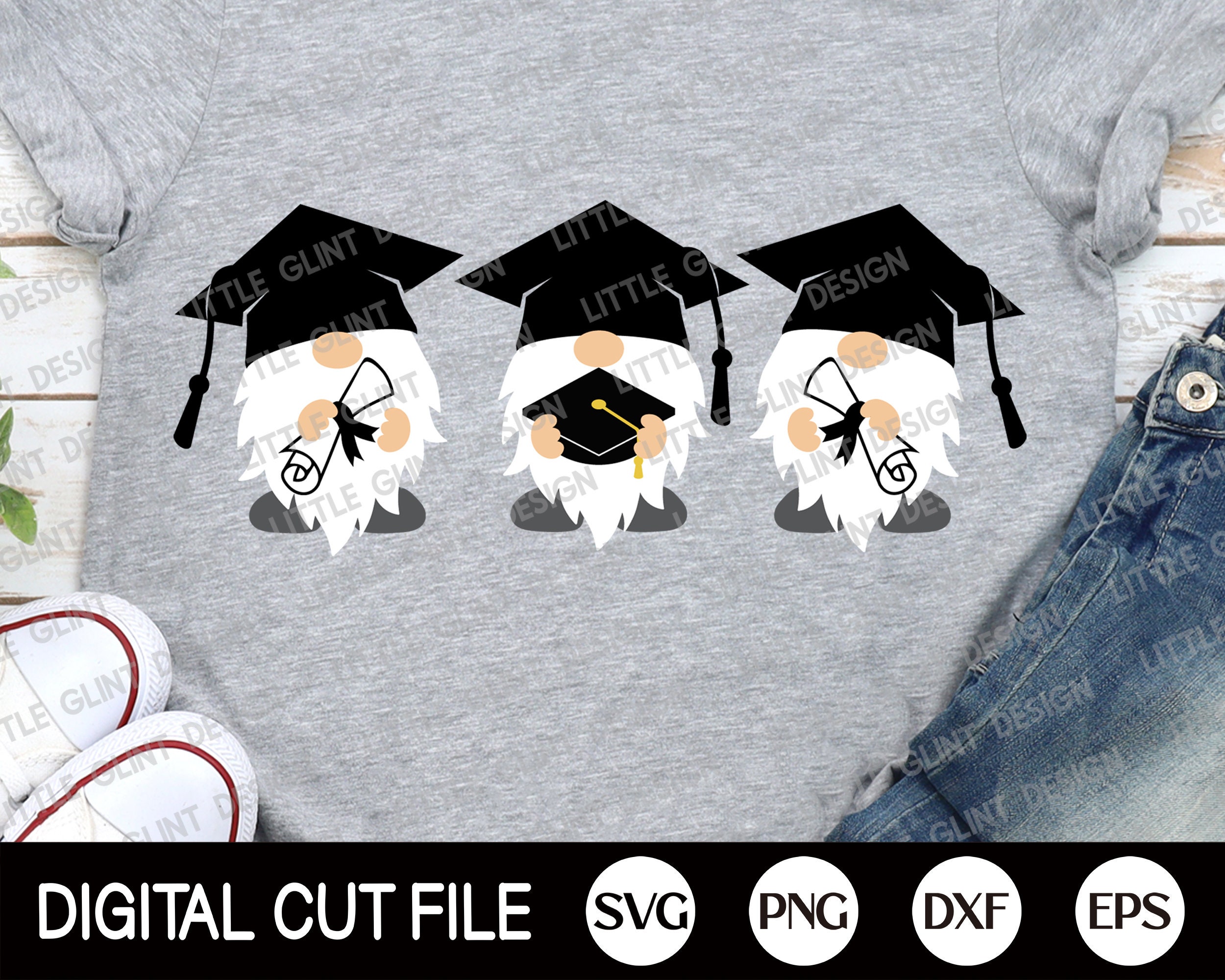 Graduation Gnome Svg, Senior Svg, Class of 2025 Svg, 2025 Graduation ...