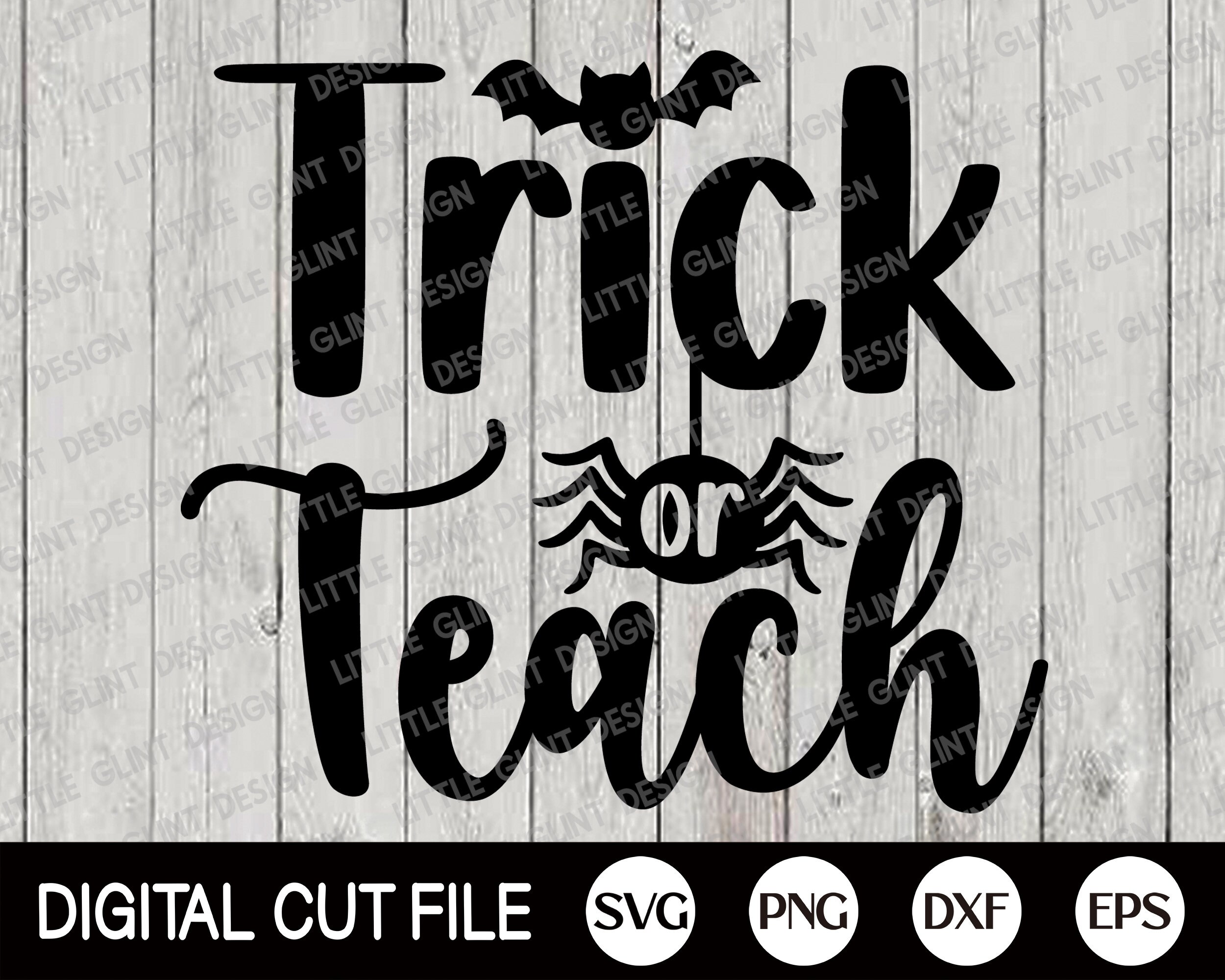 Trick or Teach Svg Halloween Svg Halloween Teacher Costume - Etsy