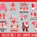 Valentine Gnome SVG Bundle, Valentines Day Bundle, Gnomes Png, Gnome ...