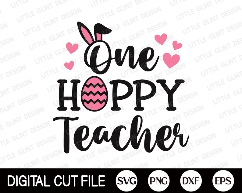 One Hoppy Teacher Svg Teacher Easter Svg Easter Egg Svg - Etsy