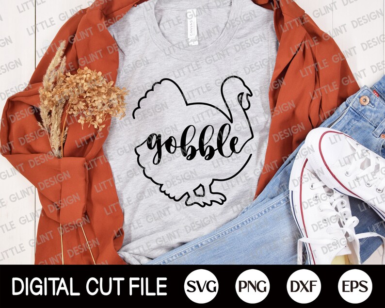 Gobble SVG Thanksgiving Svg Turkey Face Svg Gobble Png - Etsy
