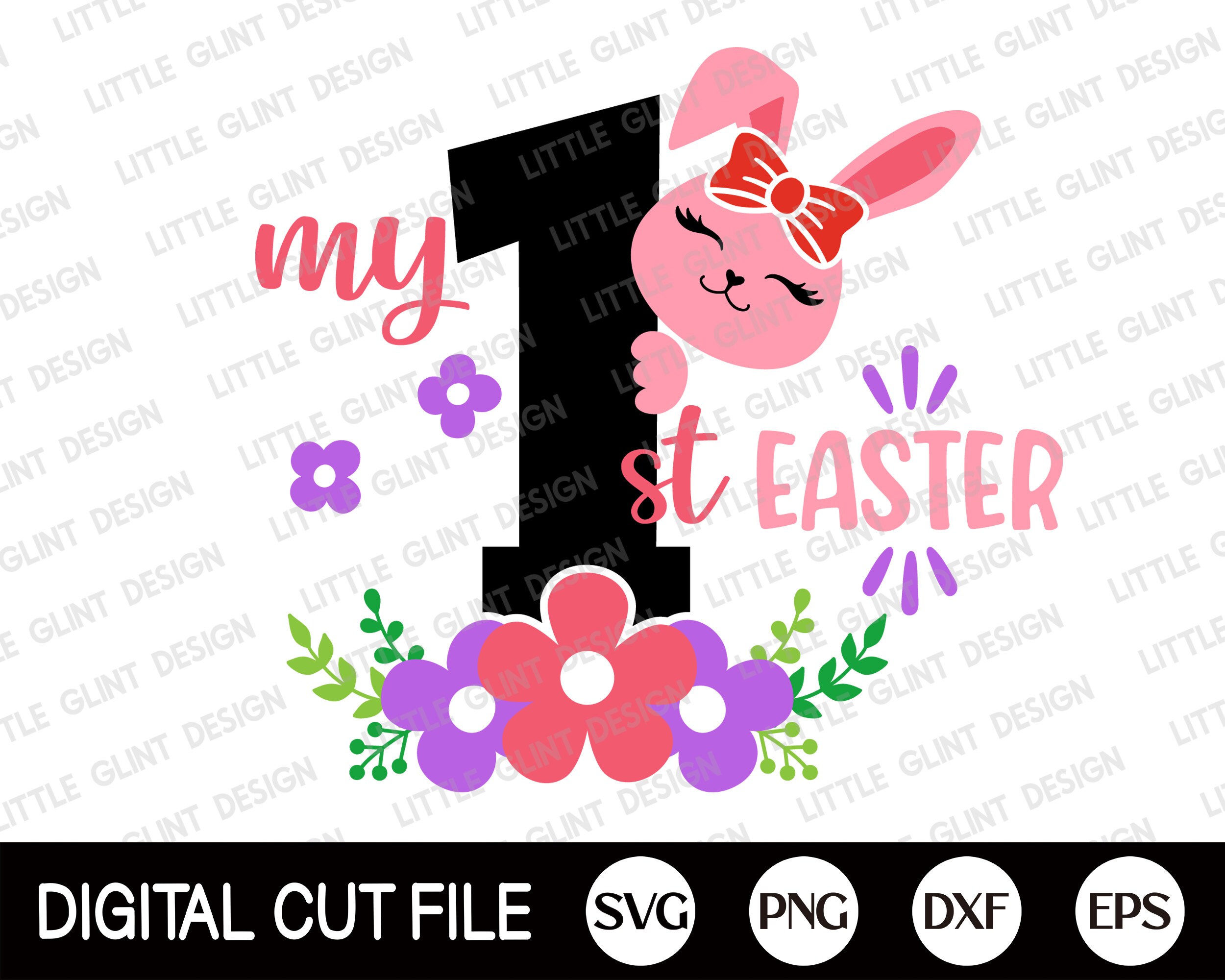 Easter Svg My First Easter Svg Happy Easter Svg Baby 1st | Etsy