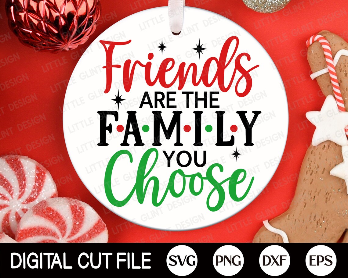 Christmas Friend Ornament SVG Christmas Svg Friend Svg - Etsy