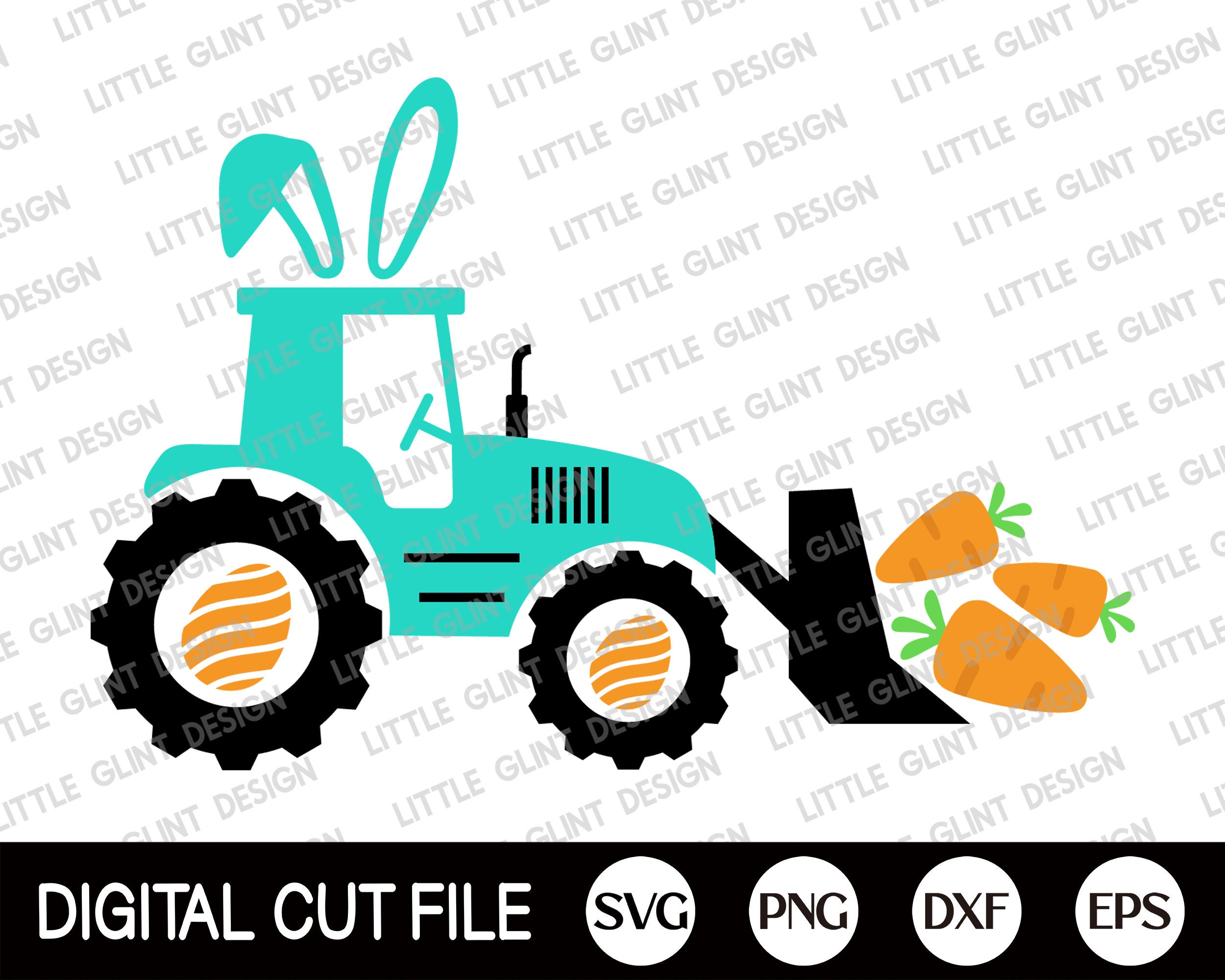 Easter Tractor Carrot Svg, Easter Svg, Happy Easter Svg, Svg Easter ...