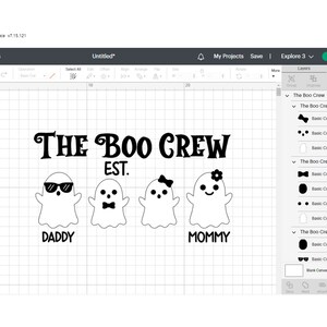 Halloween Ghost Family Sign SVG, Halloween Svg, Family Ghost Decor ...