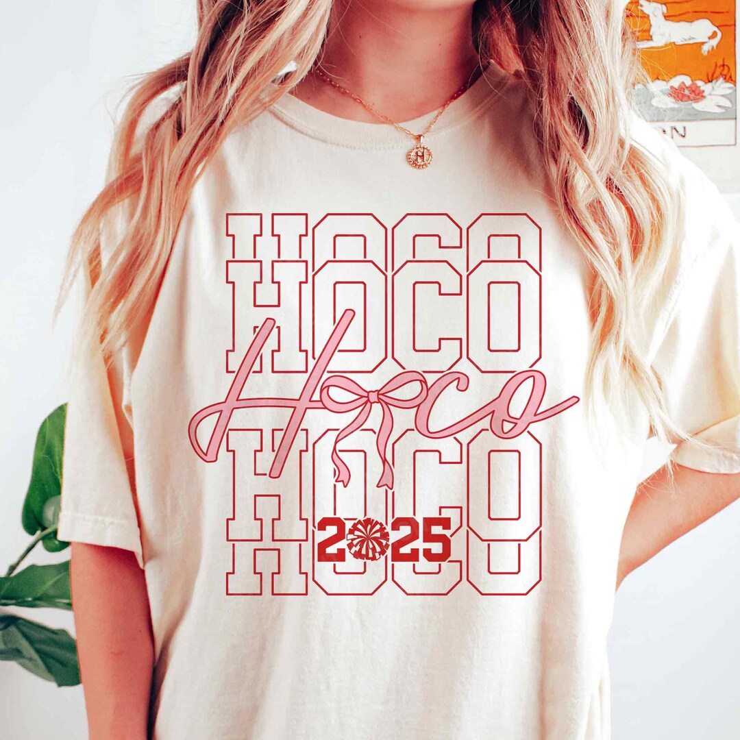 Cheer Hoco 2025 Svg, Homecoming 2025 Png, Football Coquette Png, Game ...