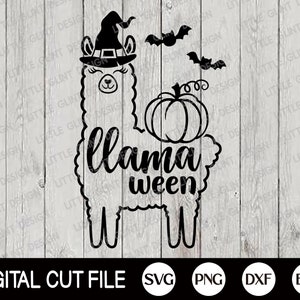 Llamaween Svg, Halloween Svg, Llama Clip Art, Halloween Shirt Svg ...