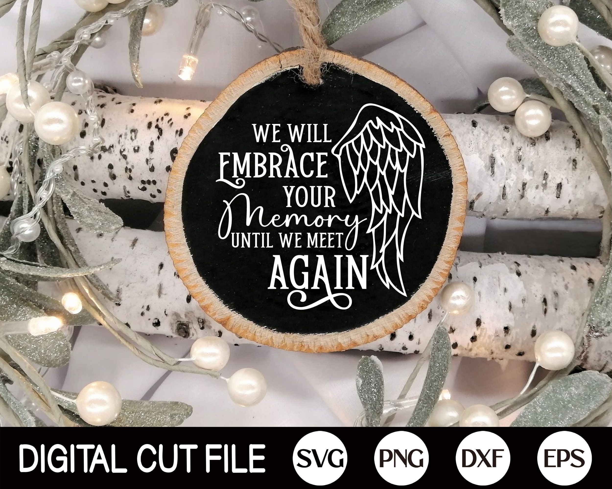 Memorial Christmas Ornament SVG Bundle, Christmas Svg, Remembrance ...