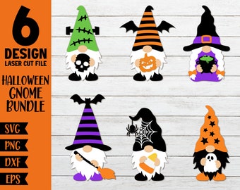 Halloween Gnome SVG Bundle, Halloween Decor SVG, Gnomes Svg, Halloween ...