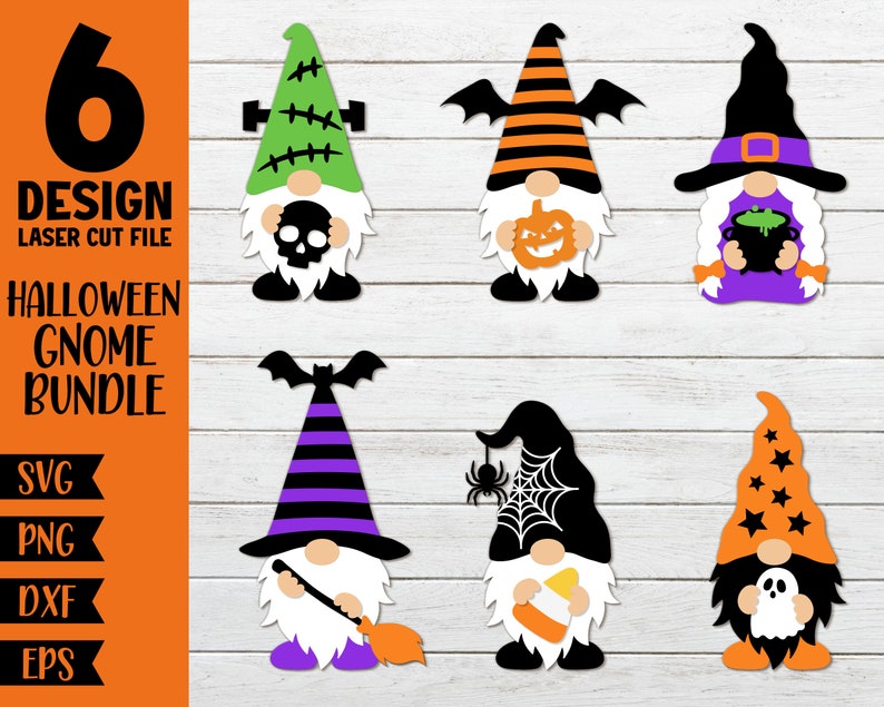 Halloween Gnome SVG Bundle Halloween Decor SVG Gnomes Svg - Etsy
