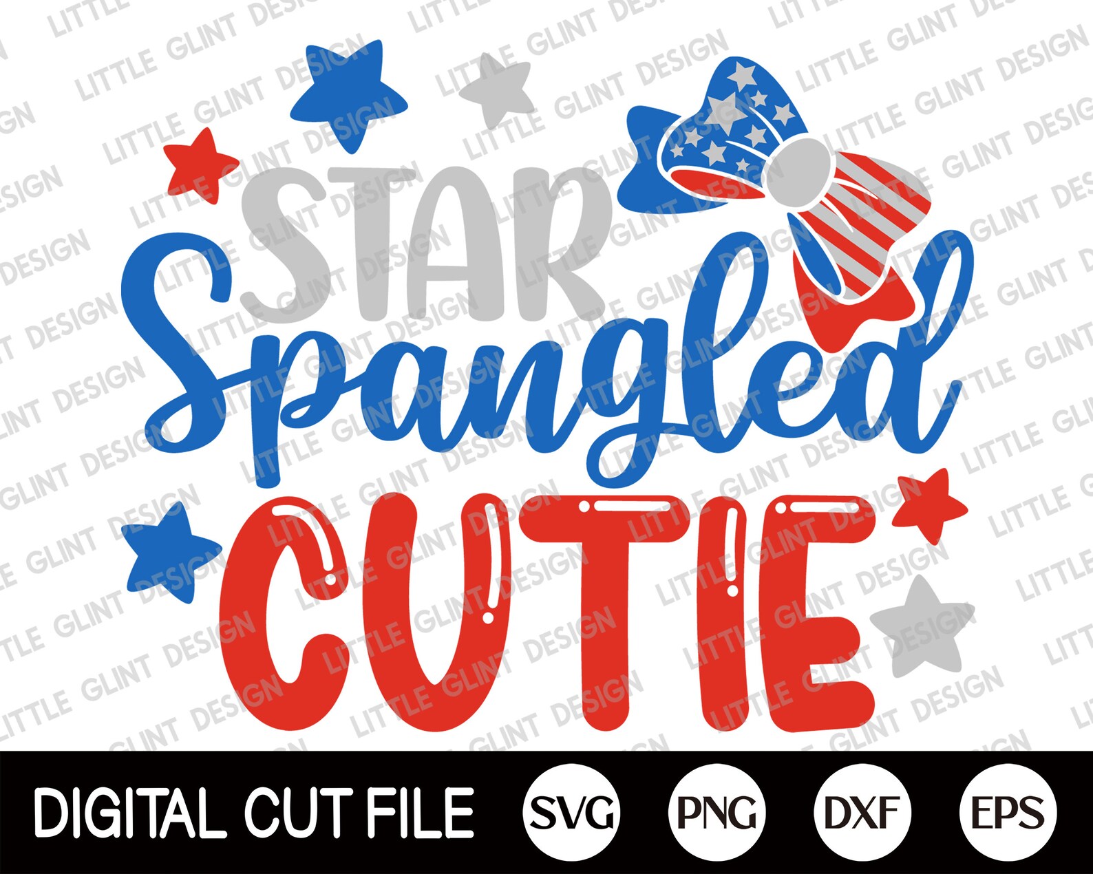4th of July Svg Star Spangled Cutie Svg Independence day | Etsy