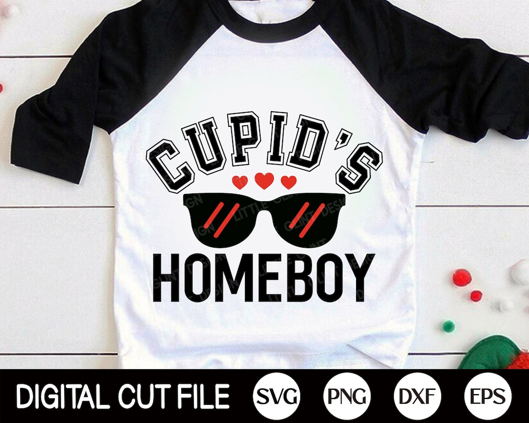 Cupid's Homeboy SVG, Kids Valentine SVG, Love Svg, Funny Valentines Day ...
