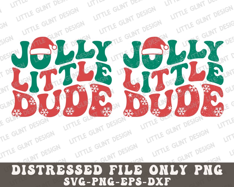 Jolly Little Dude SVG, Retro Christmas Svg, Groovy Holiday Png, Kids ...