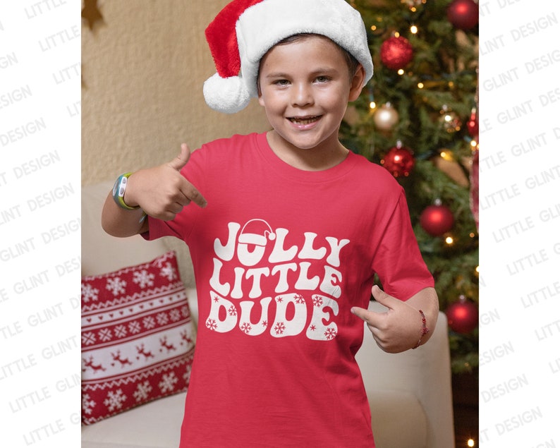 Jolly Little Dude SVG, Retro Christmas Svg, Groovy Holiday Png, Kids ...