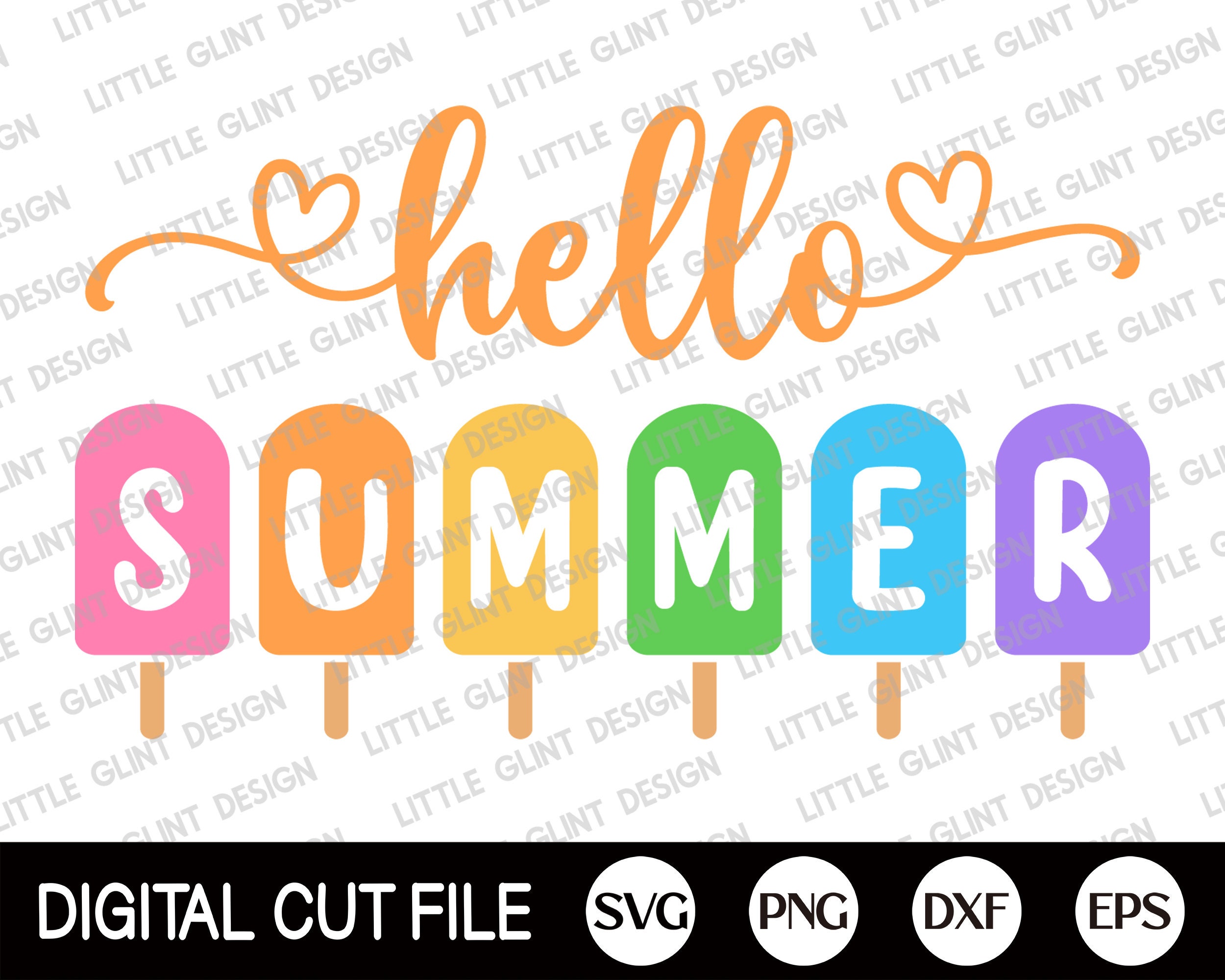 Hello Summer Svg Summer Svg Beach Cut Files Hello Summer - Etsy