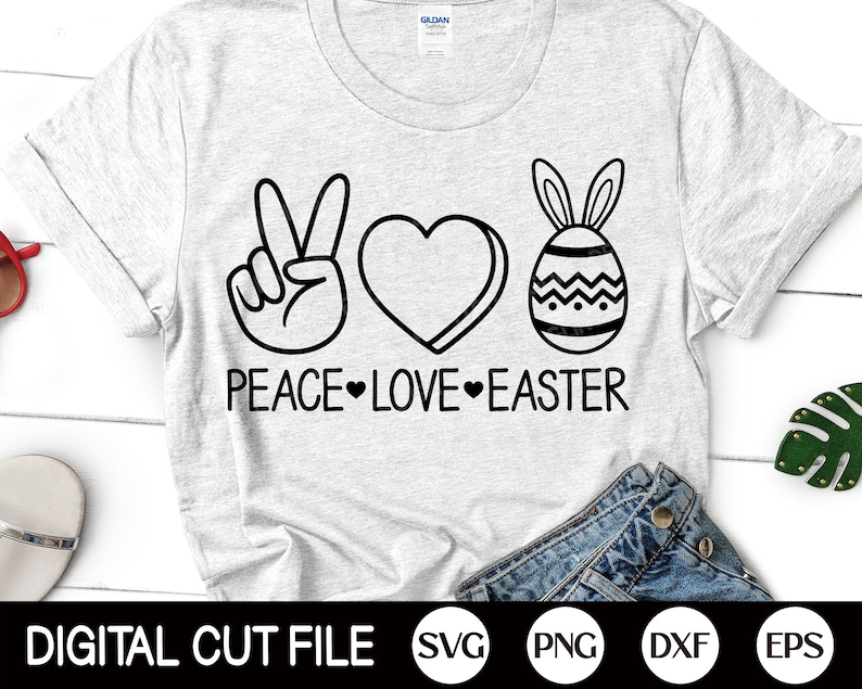 Peace Love Easter Svg Easter Egg Svg Easter Bunny Svg Baby - Etsy
